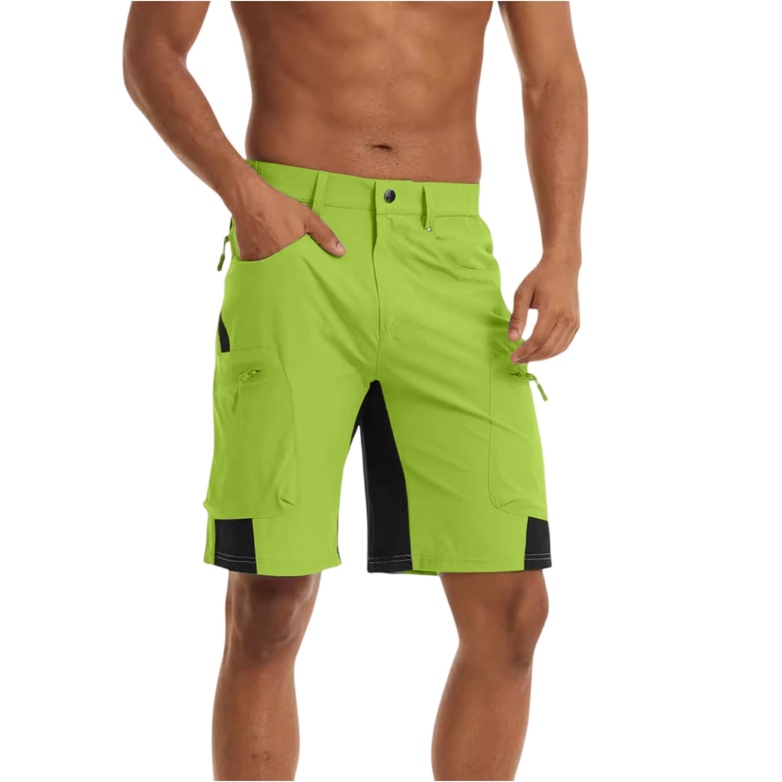 Evdexr Mens Tactical Shorts Zipper Cargo Patch Work Pockets Big and ...