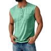 Evdexr Mokaloha Shirt for Men Body Building Button Down Sleeveless ...