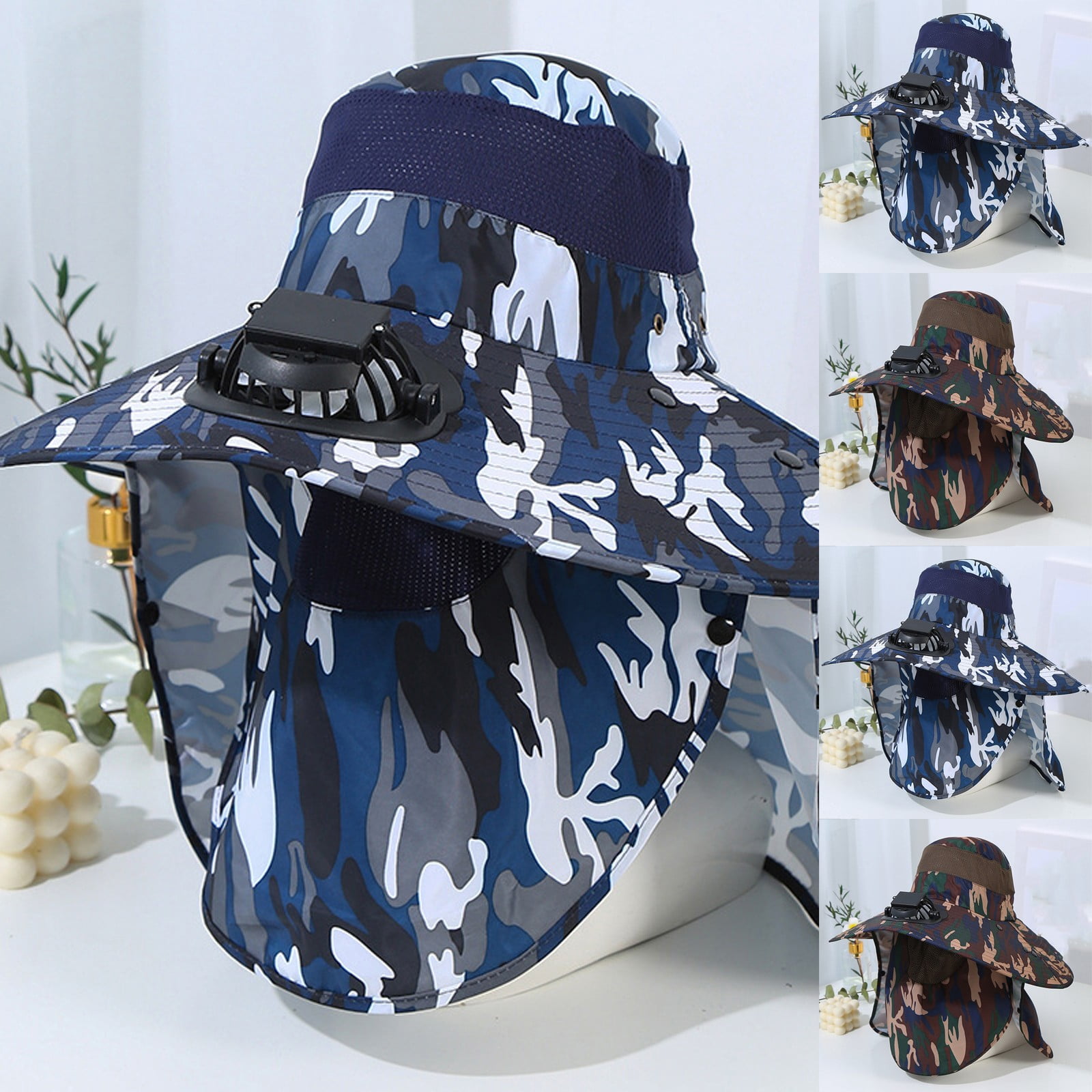Evdexr Solar Powered FanHat, Solar Fan Hat with Fans Solar Power ...