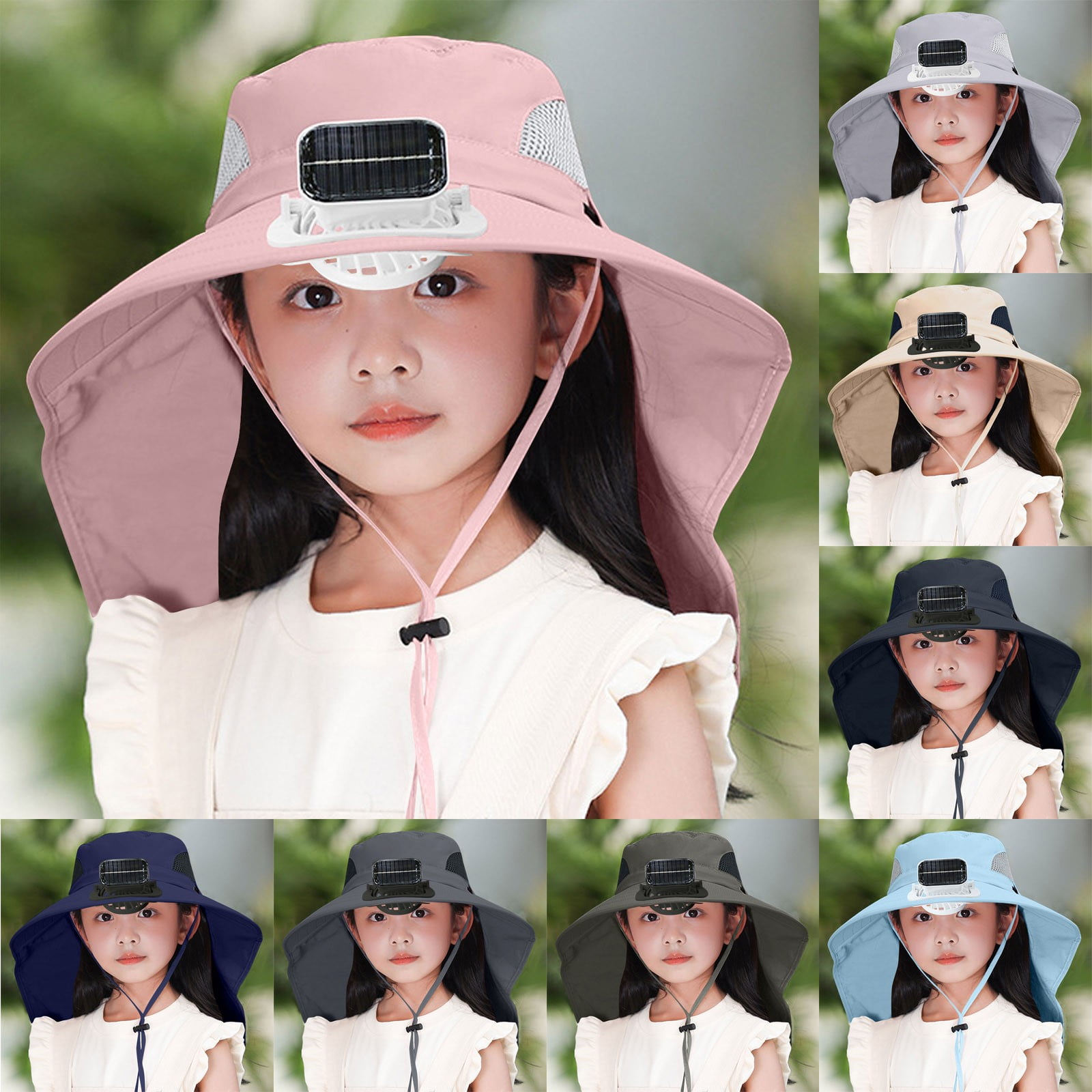 Evdexr Solar Powered FanHat, Solar Fan Hat with Fans Solar Power ...