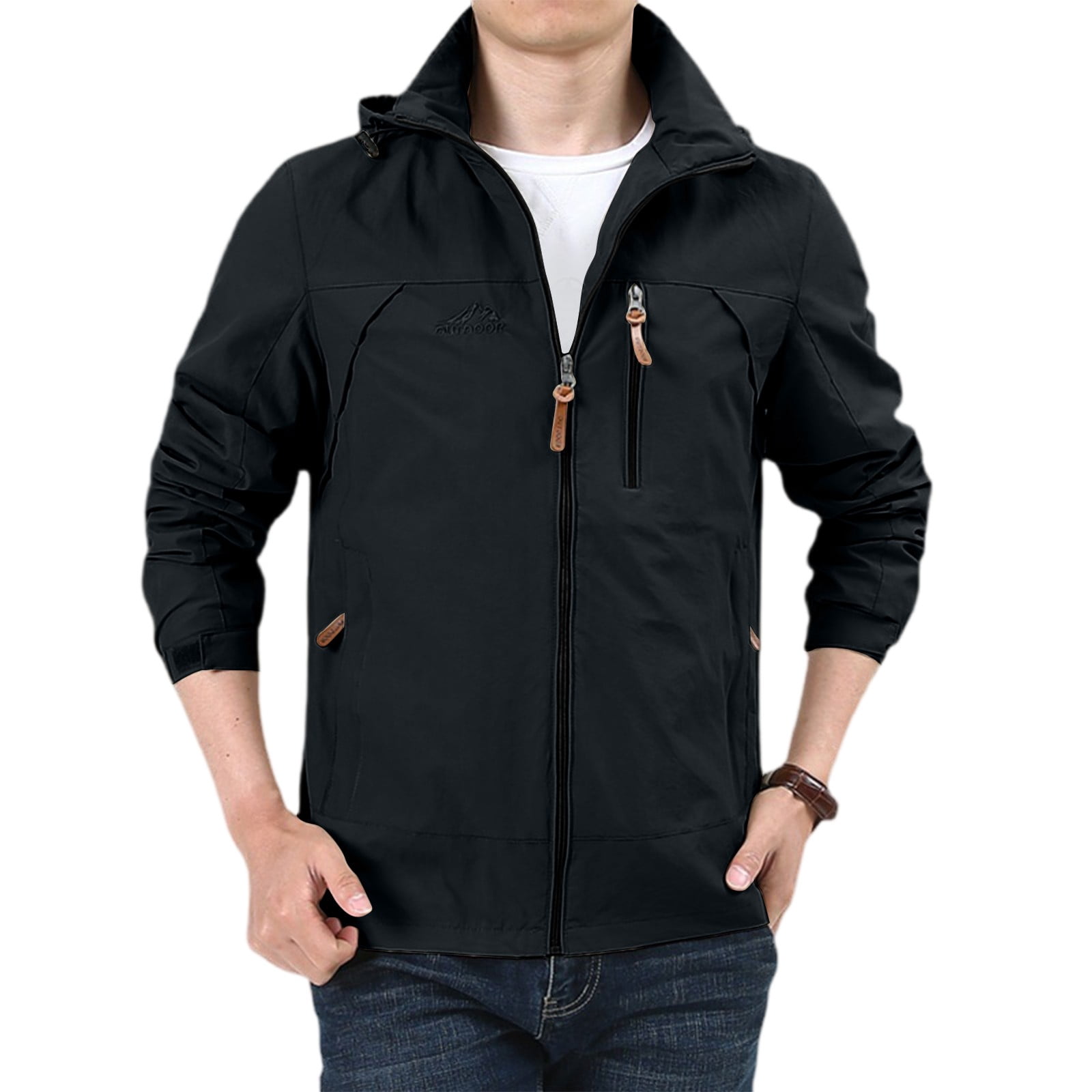 Evdexr Summer Men's Lightweight Jackets Sun Protection Coats Hooded ...