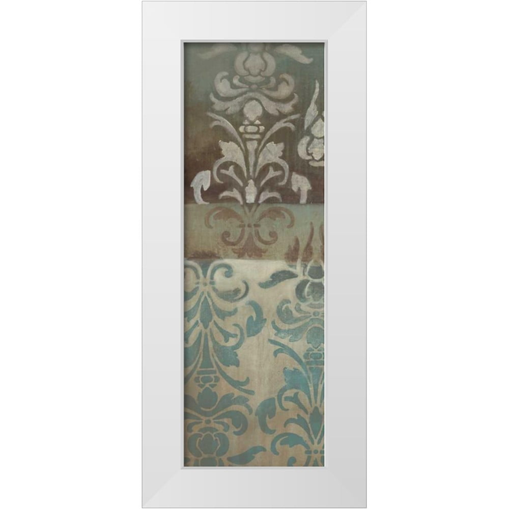 Eve 9x18 White Modern Wood Framed Museum Art Print Titled - Brocade ...