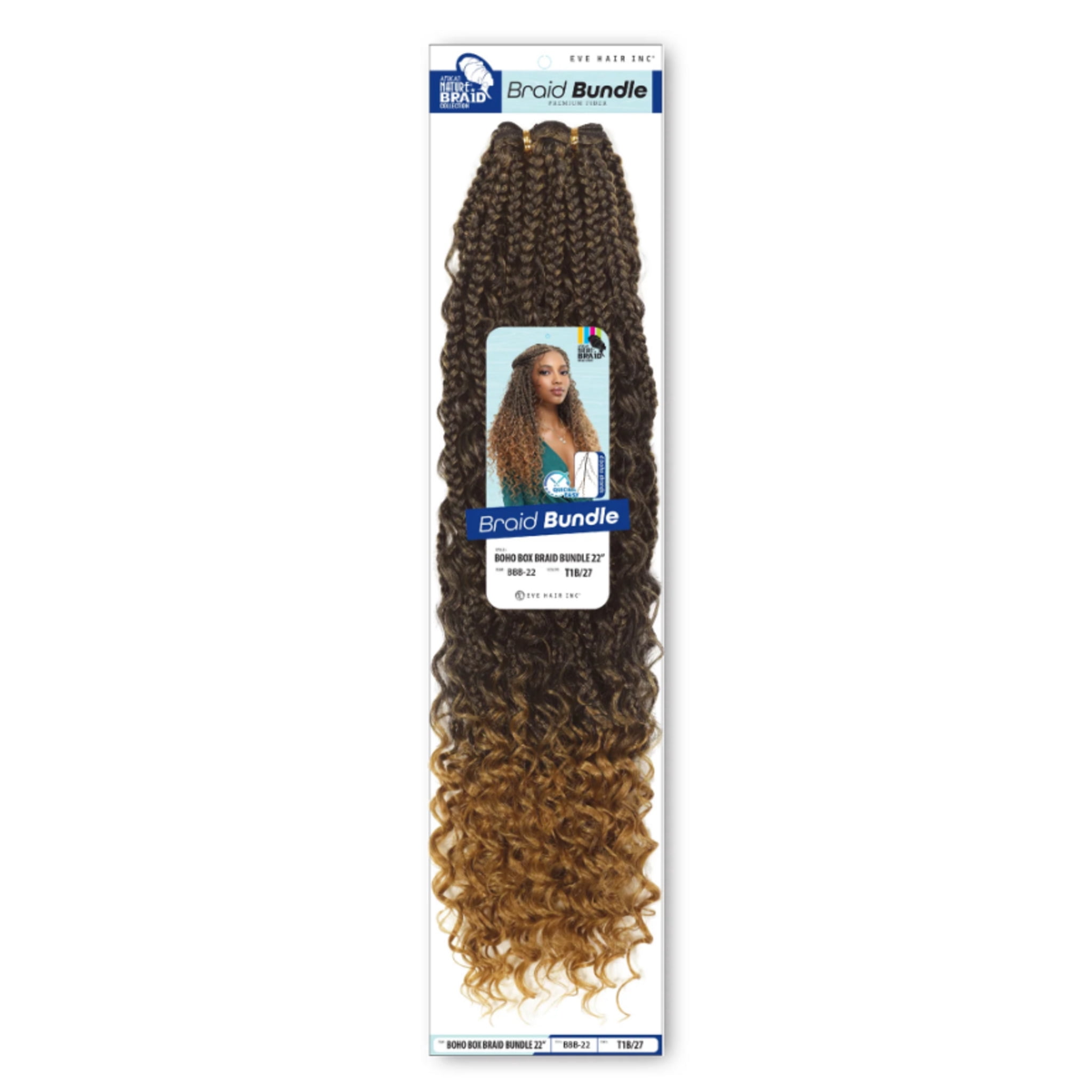 Eve Hair African Nature Boho Goddess Braid Bundle - Color T27/613 ...
