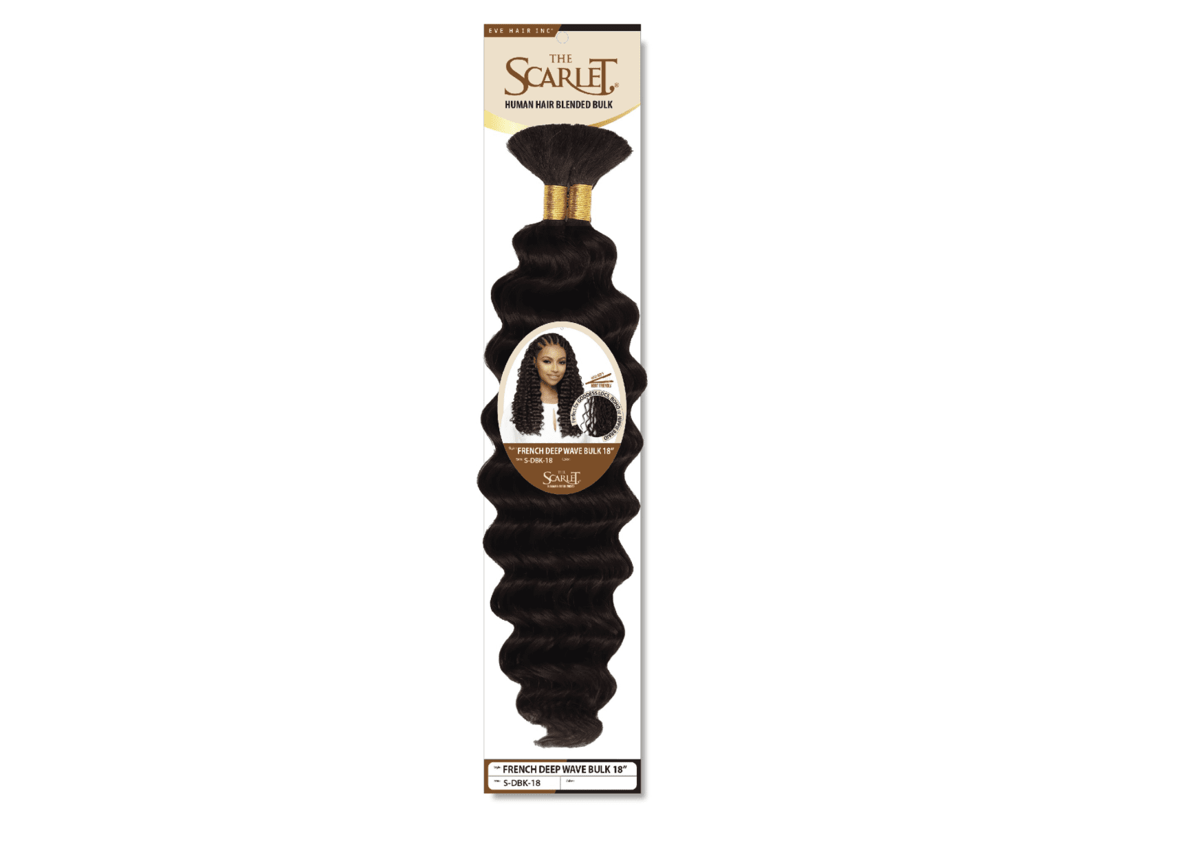 Eve Hair Inc. The Scarlet French Deep Wave Bulk Human Hair Blend ...