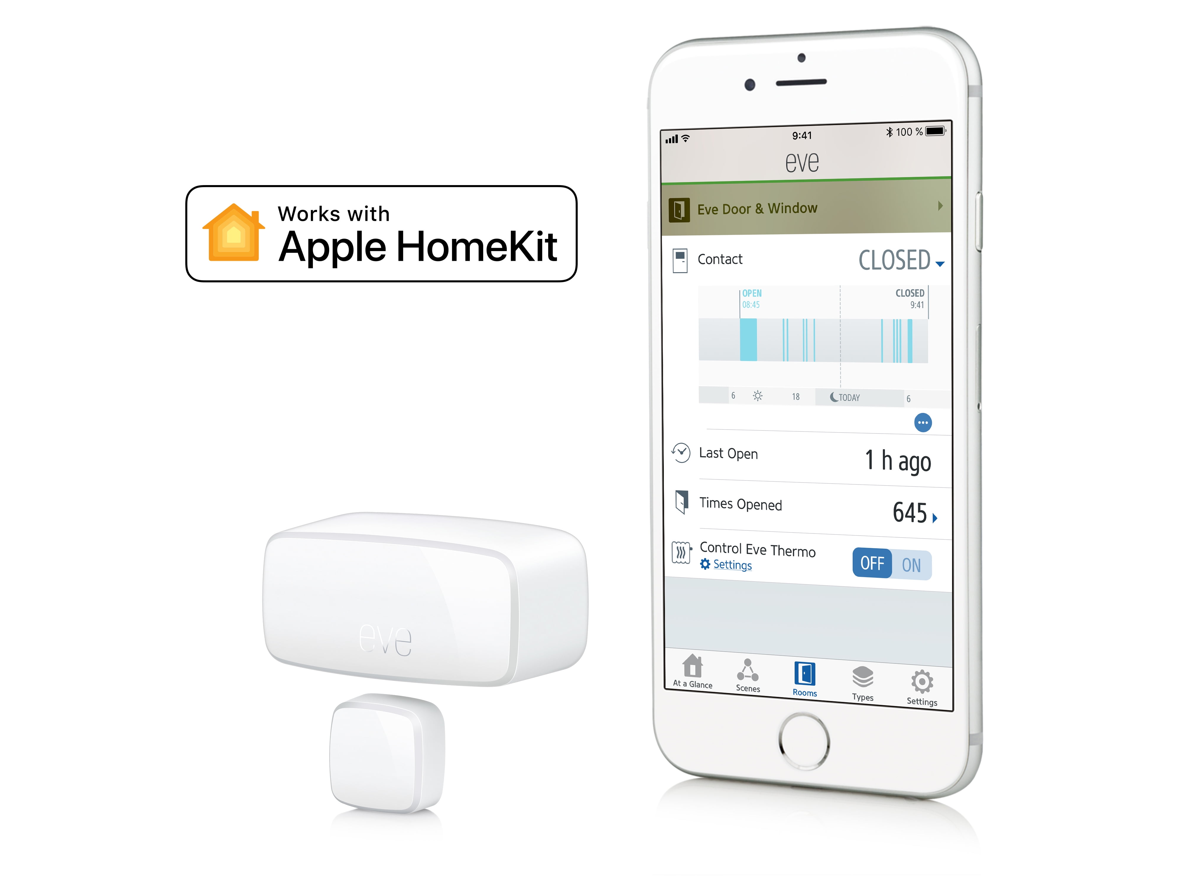 Eve Smart Door/Window Sensor, No Hub Required - Walmart.com