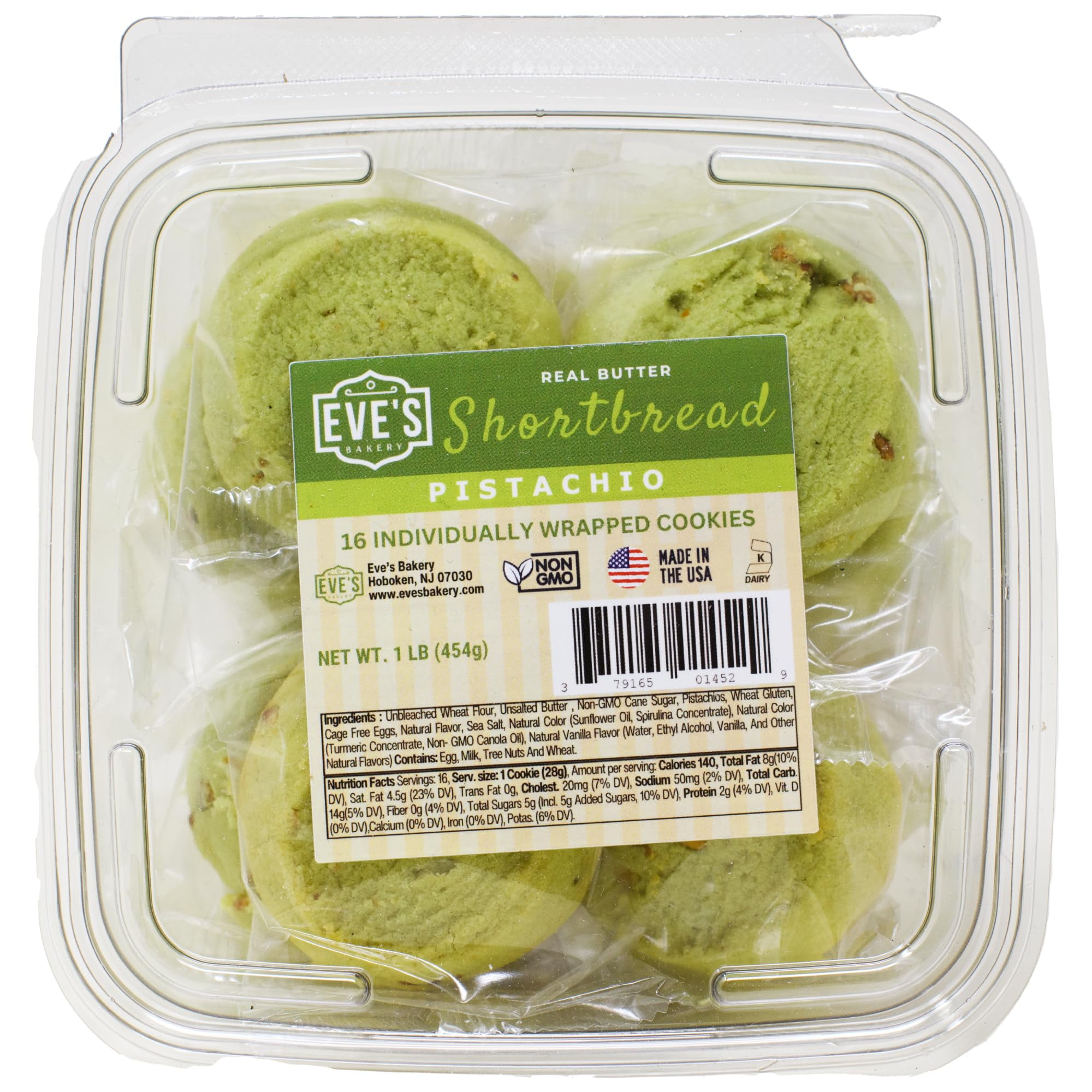 Eve's Bakery Real Butter IRF13 Shortbread Cookies, 1 and Snacks, Non-GMO, Made with Pure Cane ...