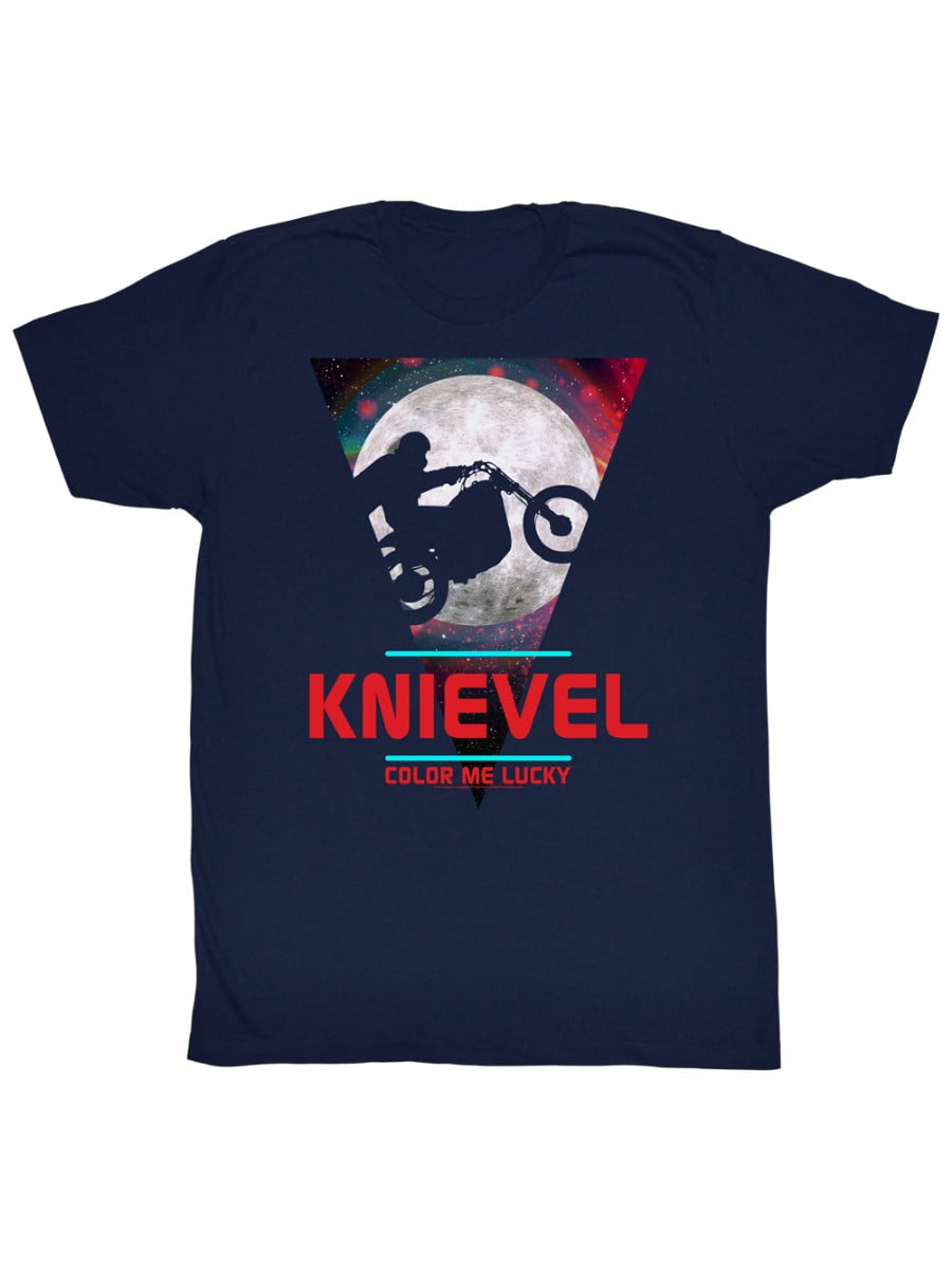 Evel Knievel Space Moon Cape Motorcycle Jump Color Me Lucky Blue Adult ...