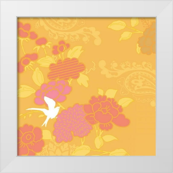 Evelia Designs 12x12 White Modern Wood Framed Museum Art Print Titled ...