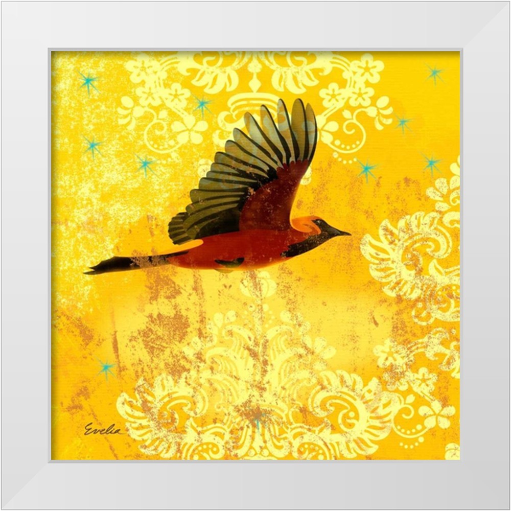 Evelia Designs 12x12 White Modern Wood Framed Museum Art Print Titled ...