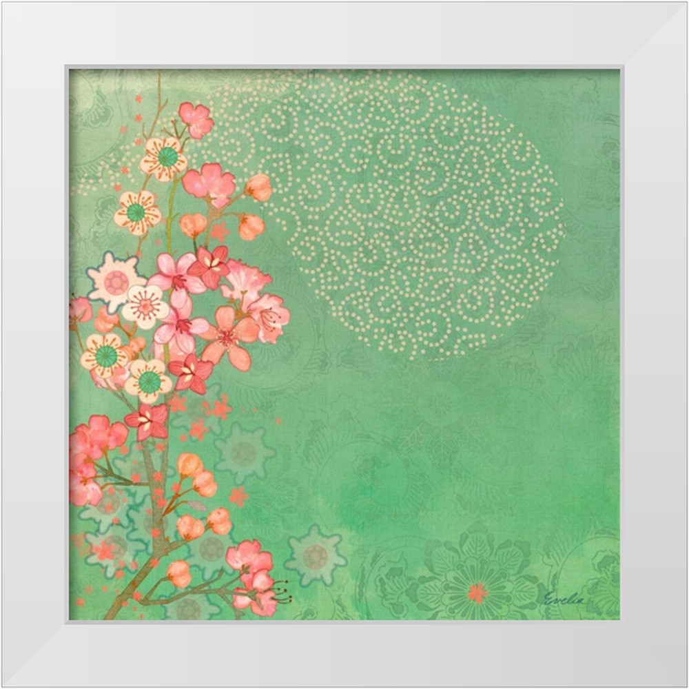 Evelia Designs 12x12 White Modern Wood Framed Museum Art Print Titled ...