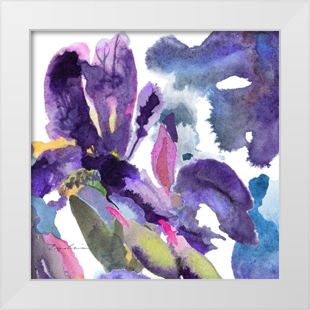 Evelia Designs 20x20 White Modern Wood Framed Museum Art Print Titled ...