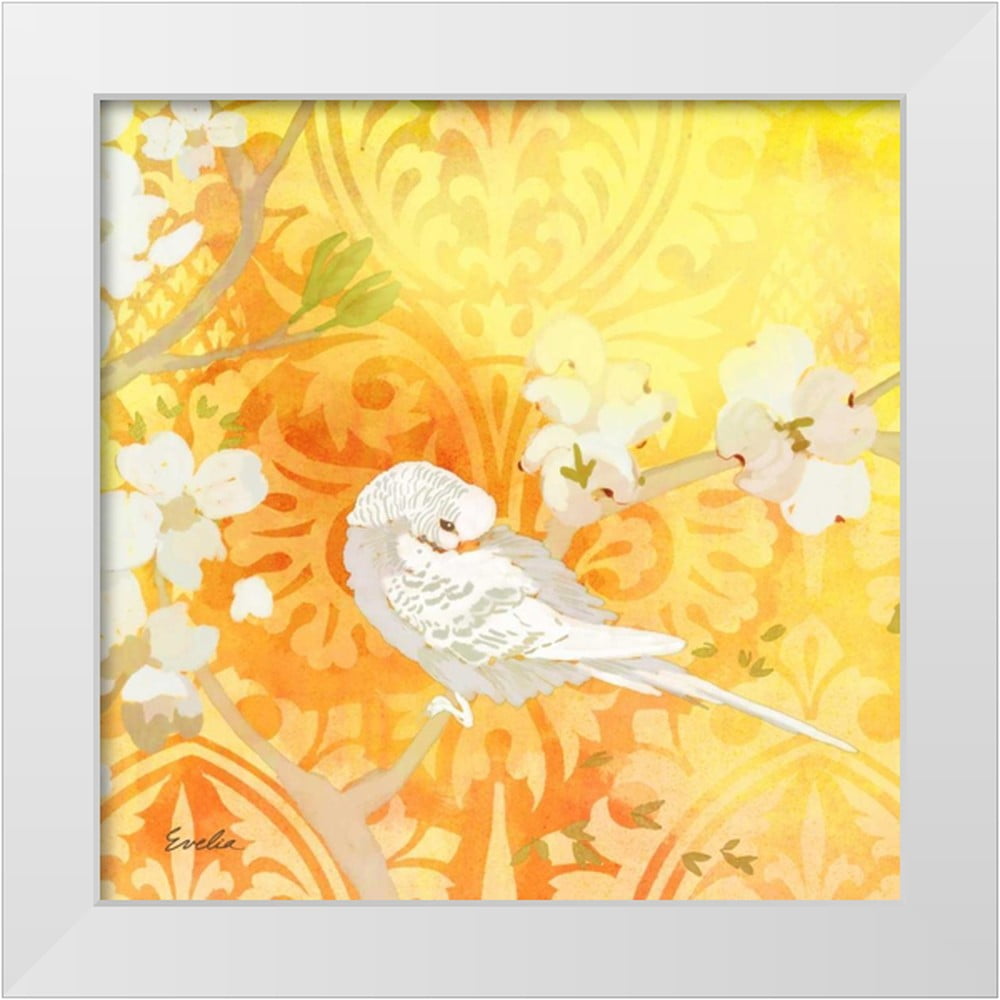 Evelia Designs 26x26 White Modern Wood Framed Museum Art Print Titled ...