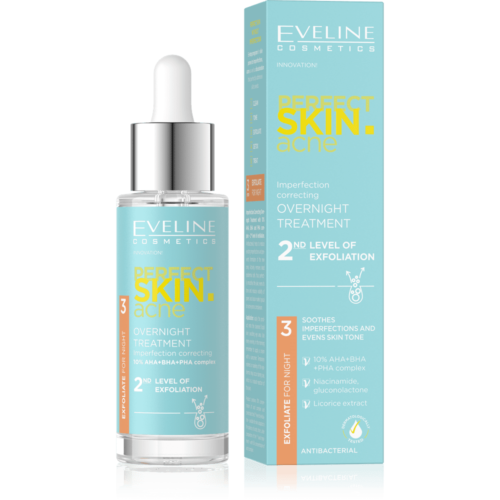 Eveline Cosmetics Perfect Skin Acne Anti-Imperfection Night Treatment ...