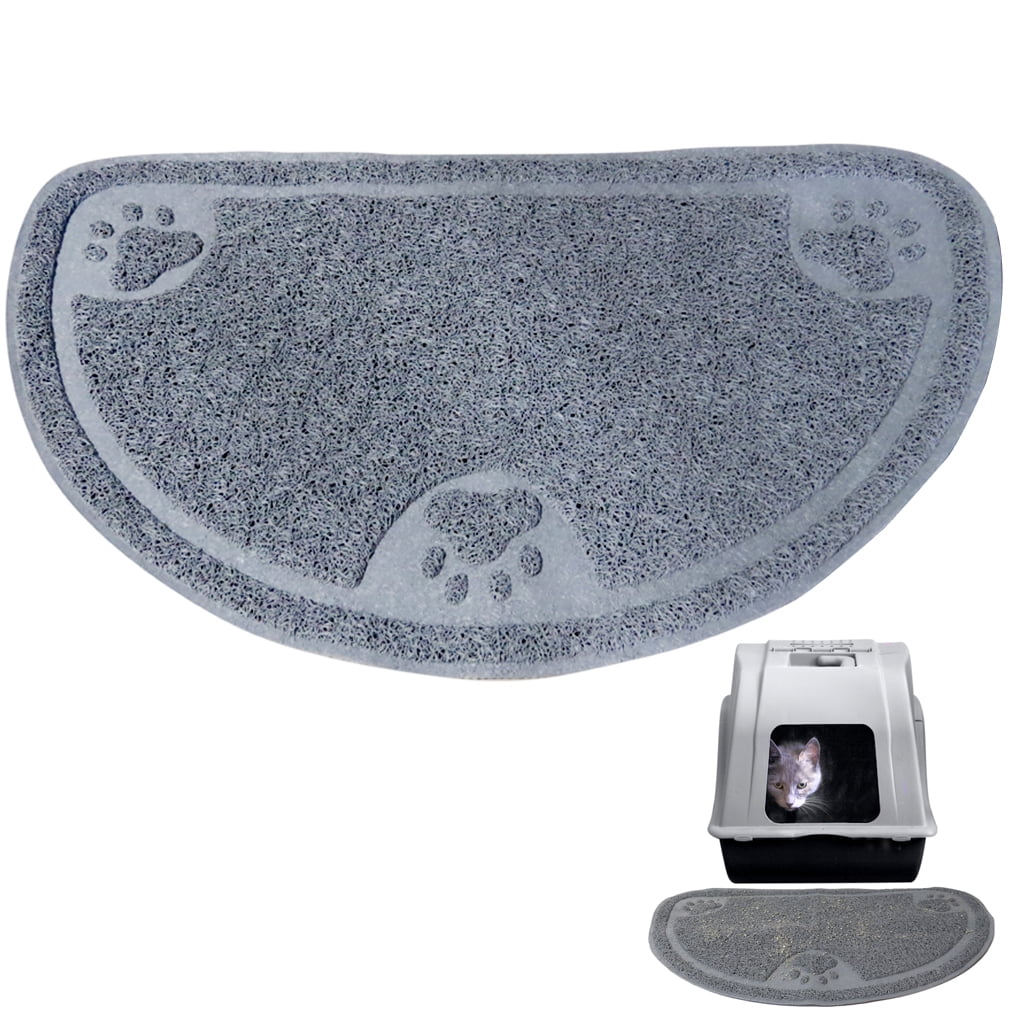 Evelots Cat Litter Trap/Feeding Mat-Catch Litter/Food-NO Mess-Non Skid ...