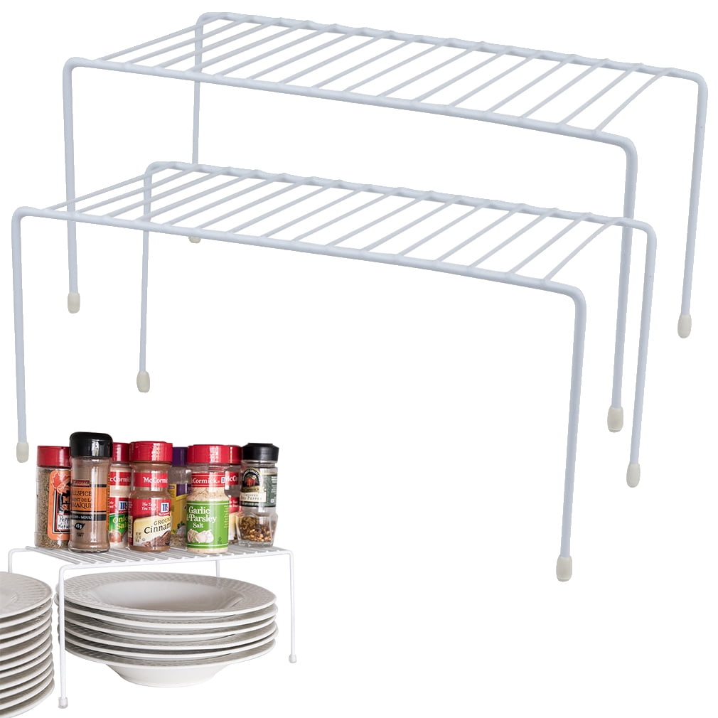 Evelots, Kitchen Cabinet Shelf Organizer, Set of 2, Double Space ...