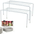 Evelots, Kitchen Cabinet Shelf Organizer, Set of 2, Double Space ...