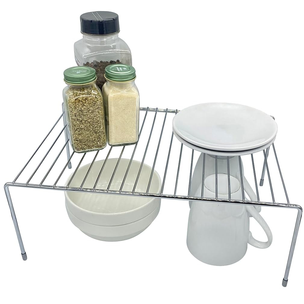 Evelots Kitchen Cabinet Wire Shelf Organizer/Rack - 4 Pack Sturdy Large ...