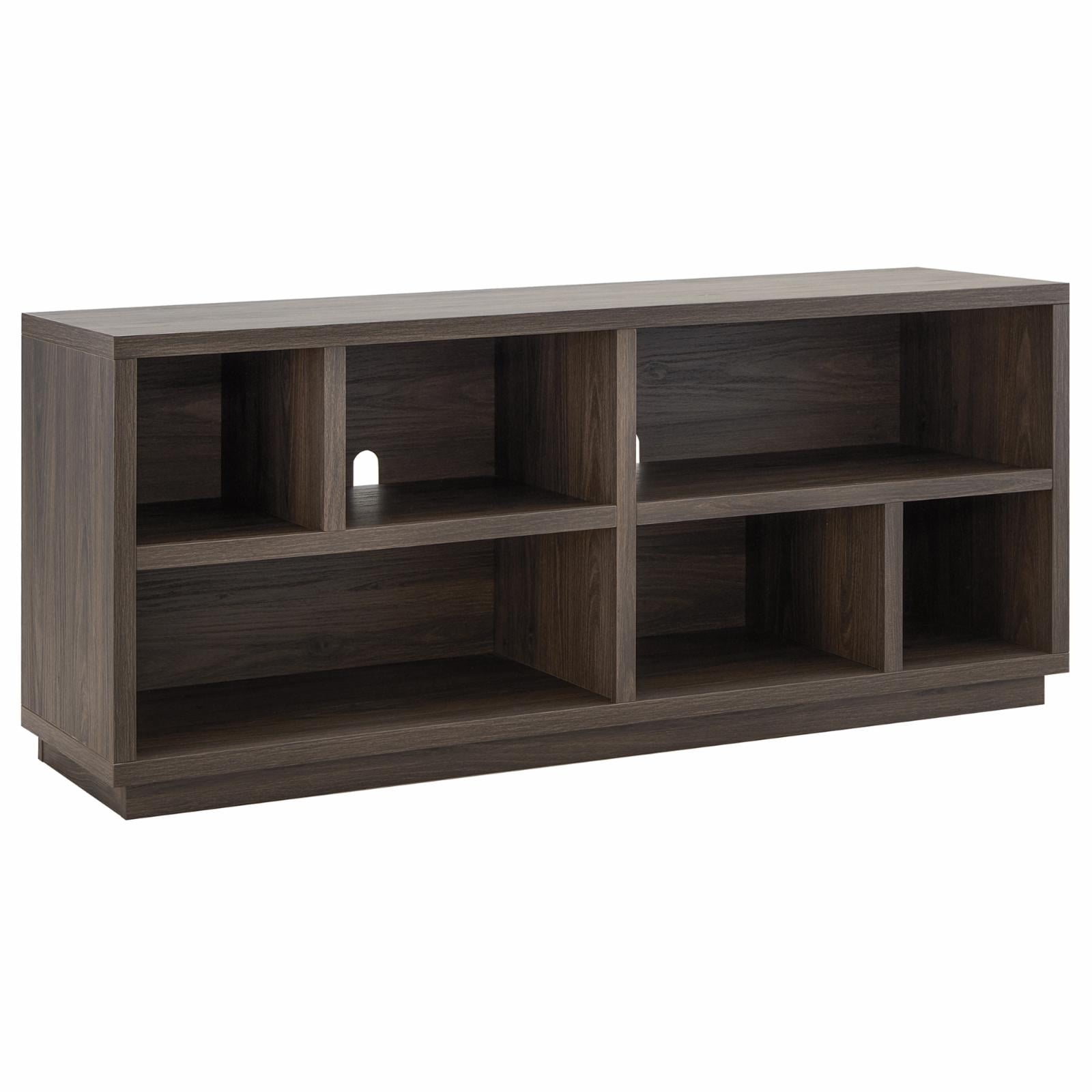 Evelyn&Zoe Bowman Rectangular TV Stand for TV's up to 65", Alder Brown ...