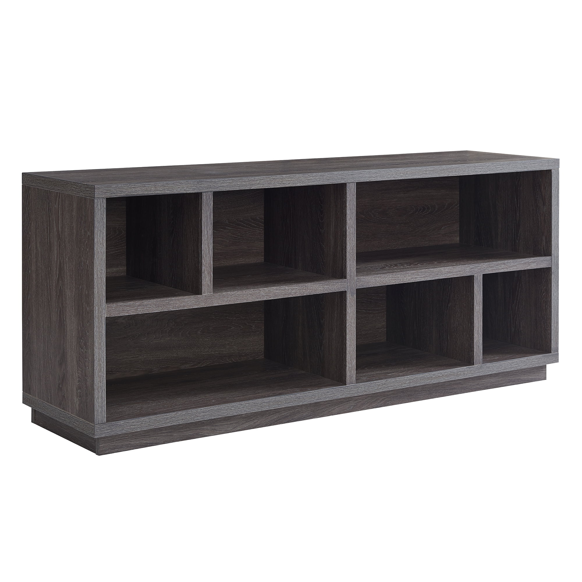 Evelyn&Zoe Bowman Rectangular TV Stand for TV's up to 65", Burnished ...