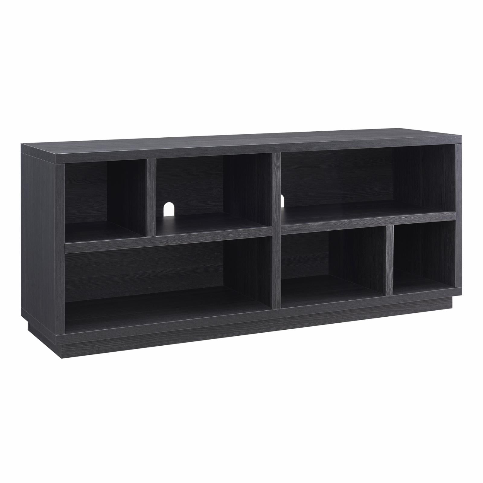 Evelyn&Zoe Bowman Rectangular TV Stand for TV's up to 65", Charcoal ...