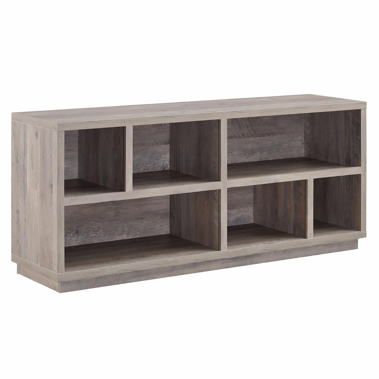 Evelyn&Zoe Bowman Rectangular TV Stand for TV's up to 65", Gray Oak ...
