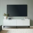 Evelyn&Zoe Campello Rectangular TV Stand for TV's up to 78", White ...