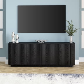 Evelyn&Zoe Presque Rectangular TV Stand for TV's up to 75", White ...