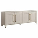 Evelyn&Zoe Chabot Transitional TV Stand, 75" Capacity, 4-Door Enclosed ...