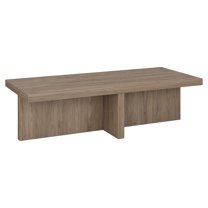 Evelyn&Zoe Medium Density Fiberboard Coffee Table, Antiqued Gray Oak ...