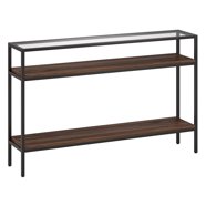 Evelyn&Zoe Nellie 42" Wide Rectangular Console Table with Metal Shelf ...