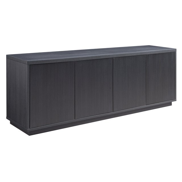 Evelyn&Zoe Hanson Rectangular TV Stand for TV's up to 75", Charcoal ...