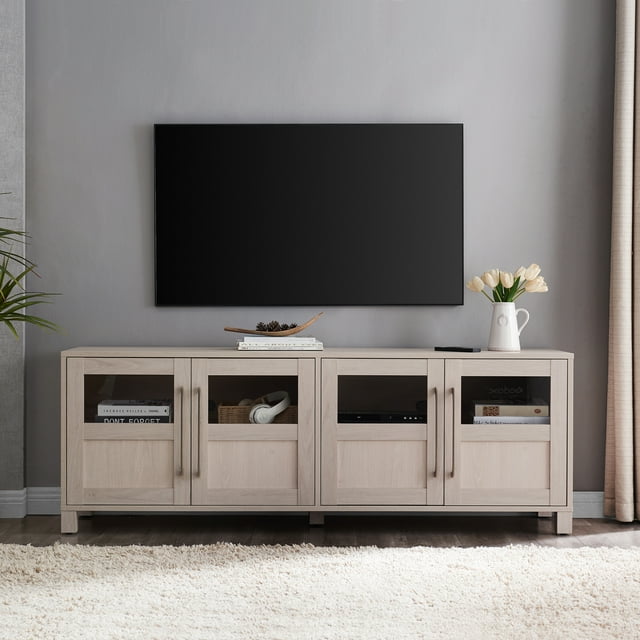 Evelyn&Zoe Holbrook Rectangular TV Stand for TV's up to 75", Alder ...