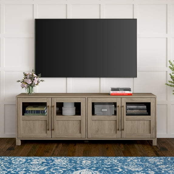 Evelyn&Zoe Holbrook Rectangular TV Stand for TV's up to 75", Antiqued ...