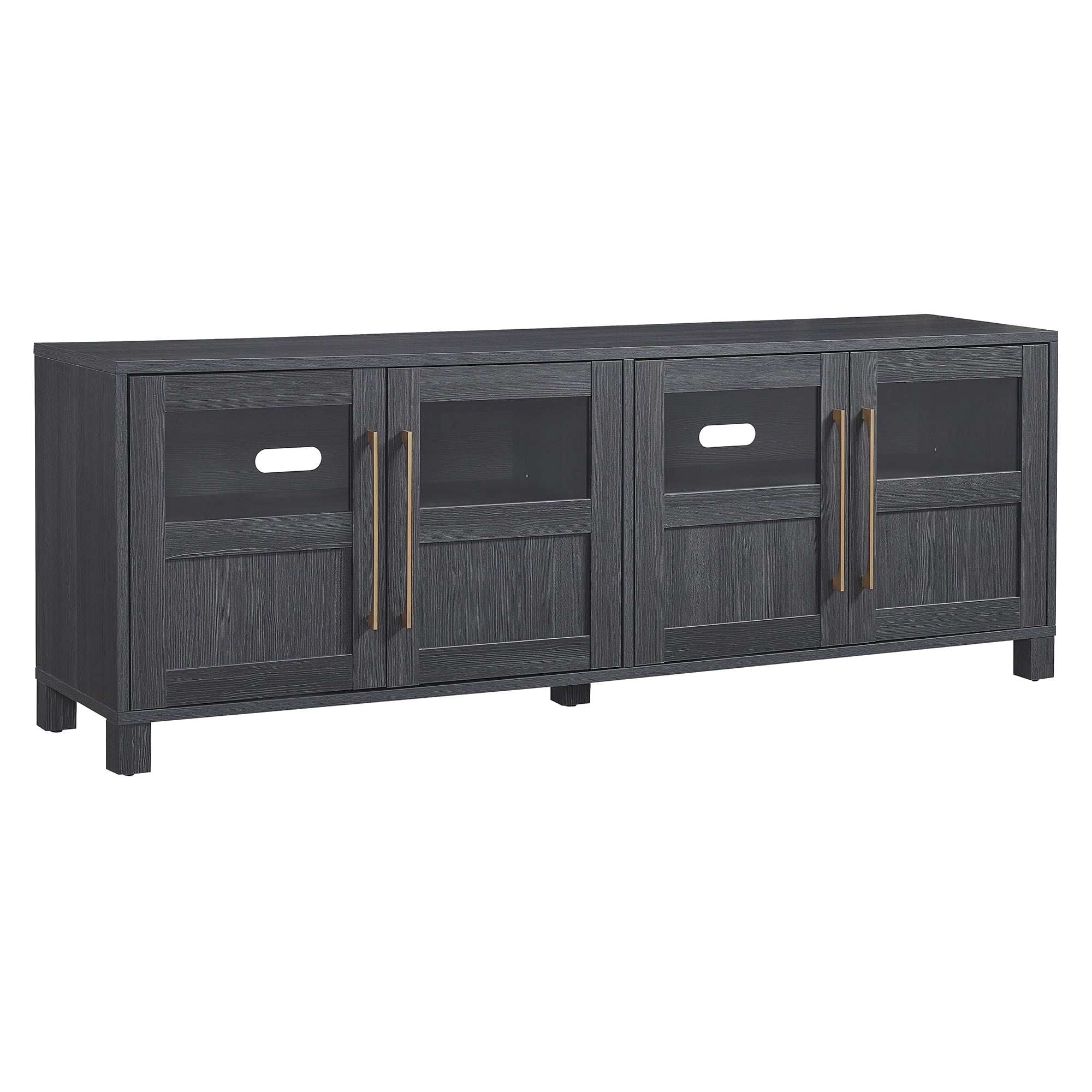 Evelyn&Zoe Holbrook Rectangular TV Stand for TV's up to 75", Charcoal ...