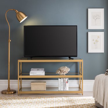 Evelyn&Zoe Bowman Rectangular TV Stand for TV's up to 75", Charcoal ...