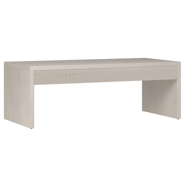 Evelyn&Zoe Storage Medium Density Fiberboard Coffee Table, Alder White ...