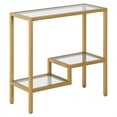 Evelyn&Zoe Lovett 24" Wide Rectangular Side Table, Brass - Walmart.com