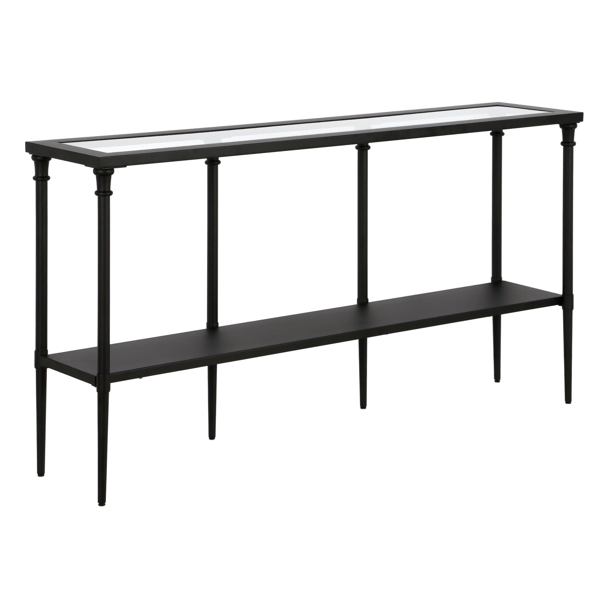 Evelyn&Zoe Modern 55" Console Table with Solid Metal Shelf - Walmart.com