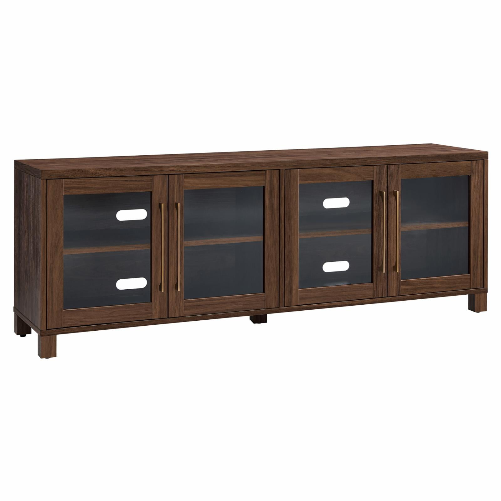 Evelyn&Zoe Quincy Rectangular TV Stand for TV's up to 80", Walnut ...