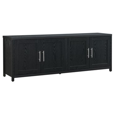 Evelyn&Zoe Holbrook Rectangular TV Stand for TV's up to 75", Black ...