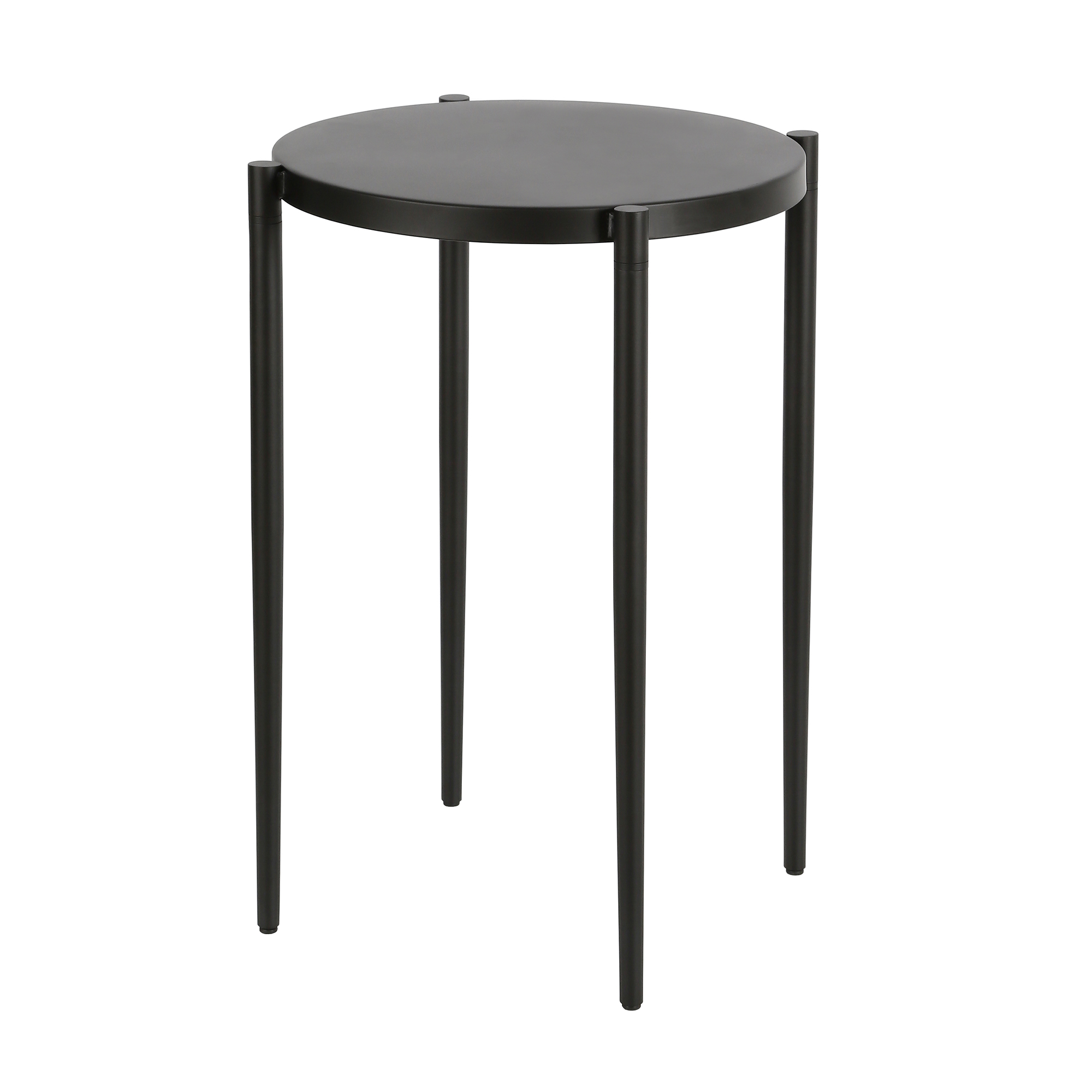 Evelyn&Zoe Wayne 18" Wide Round Side Table, Blackened Bronze - Walmart.com