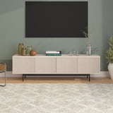 Evelyn&Zoe Whitman Rectangular TV Stand for TV's up to 75", Alder White ...