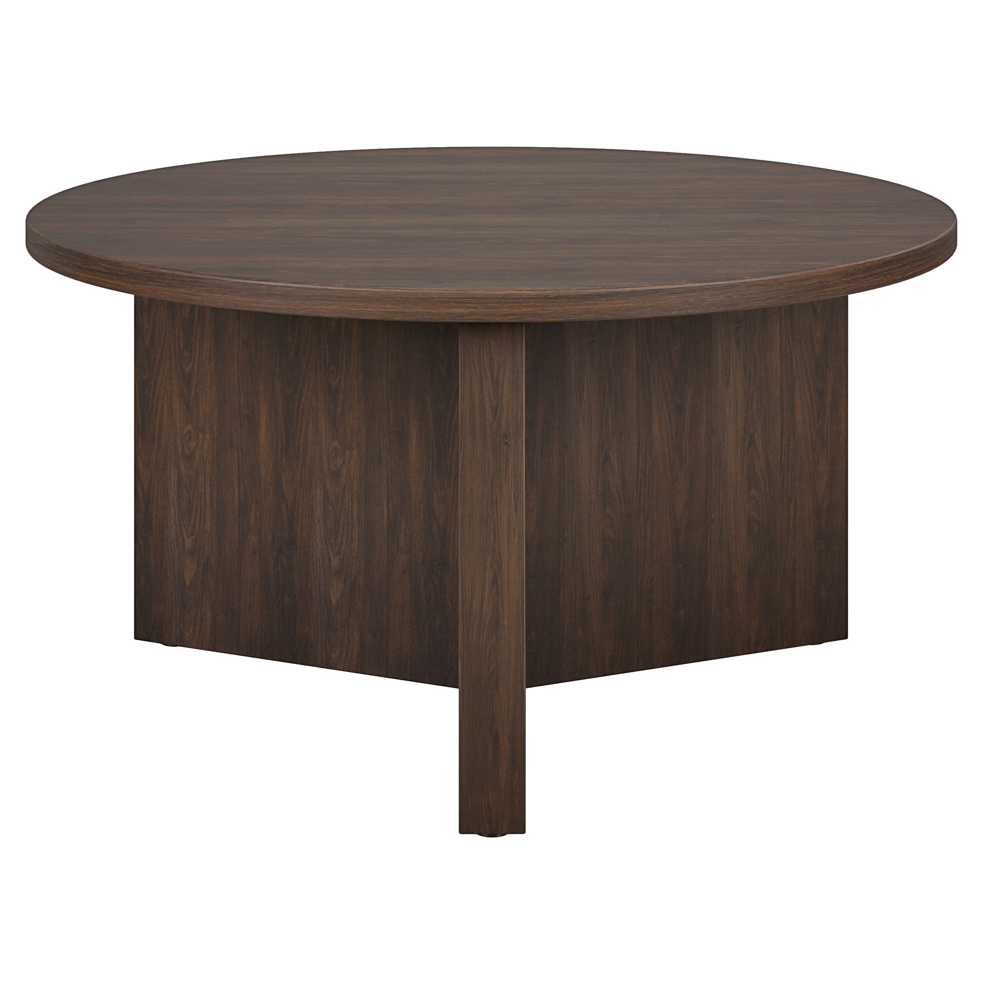 Evelyn&Zoe Wide Alder Scandinavian Fiberboard Coffee Table, Brown ...