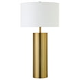 Evelyn&Zoe York 29.5" Mid-Century Modern Metal Table Lamp with White ...