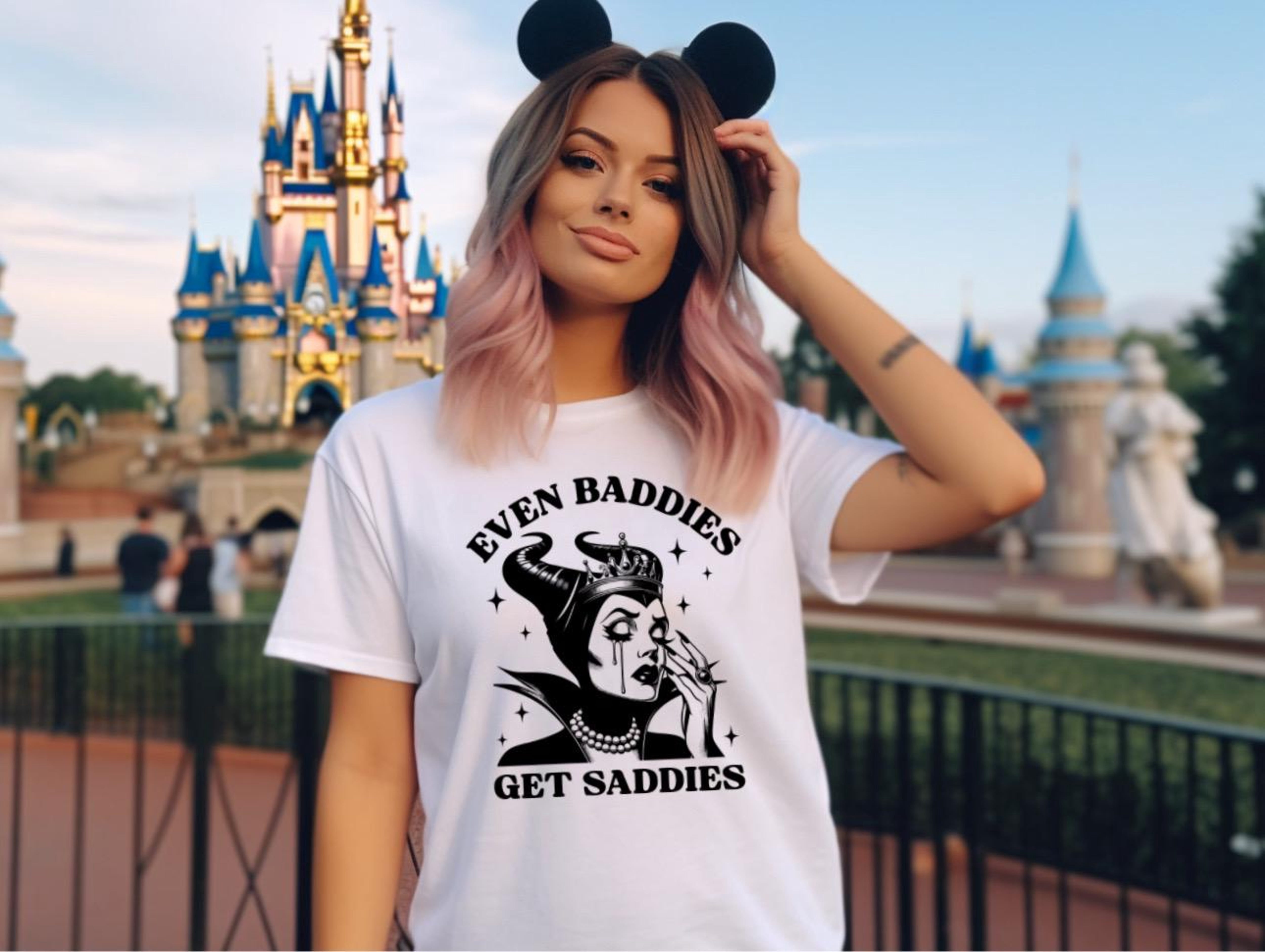 Even Baddies Get Saddies, Disney Tshirt, Disney Halloween Tee, mental ...