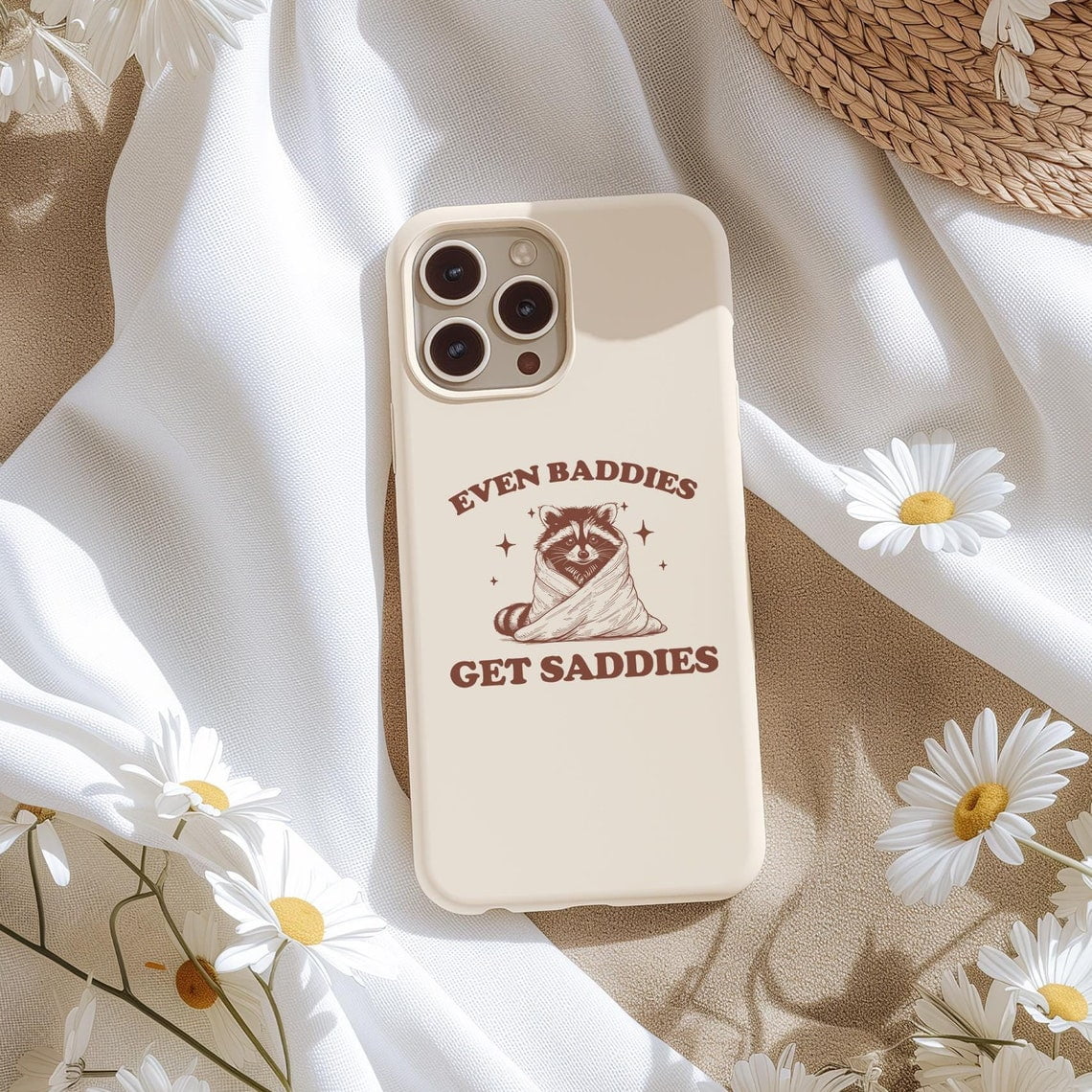 Even Baddies Get Saddies Meme Case Funny Gift Compatible with iPhone 11 ...