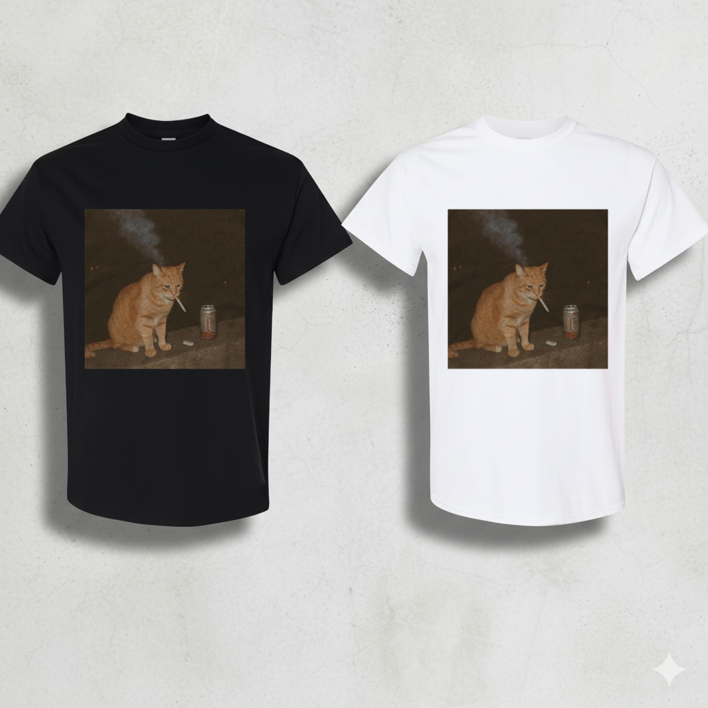 Even Baddies Get Saddies Unisex Heavy Cotton T-shirt, Funny Cat Meme ...