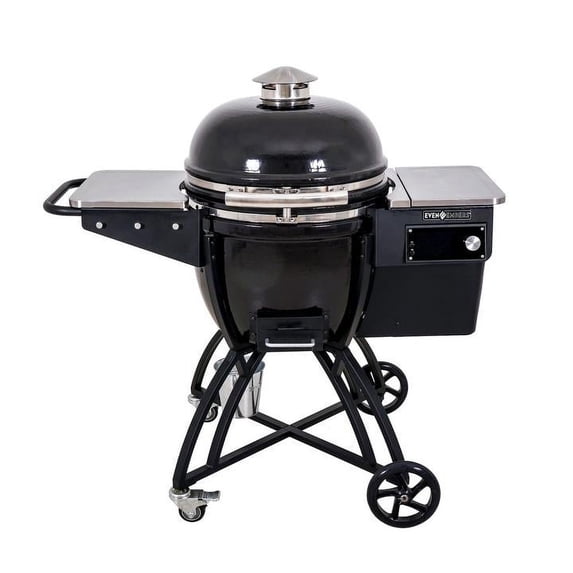 Even Embers Pellet Fueled Ceramic Egg Grill with Bluetooth-Enabled LCD ...