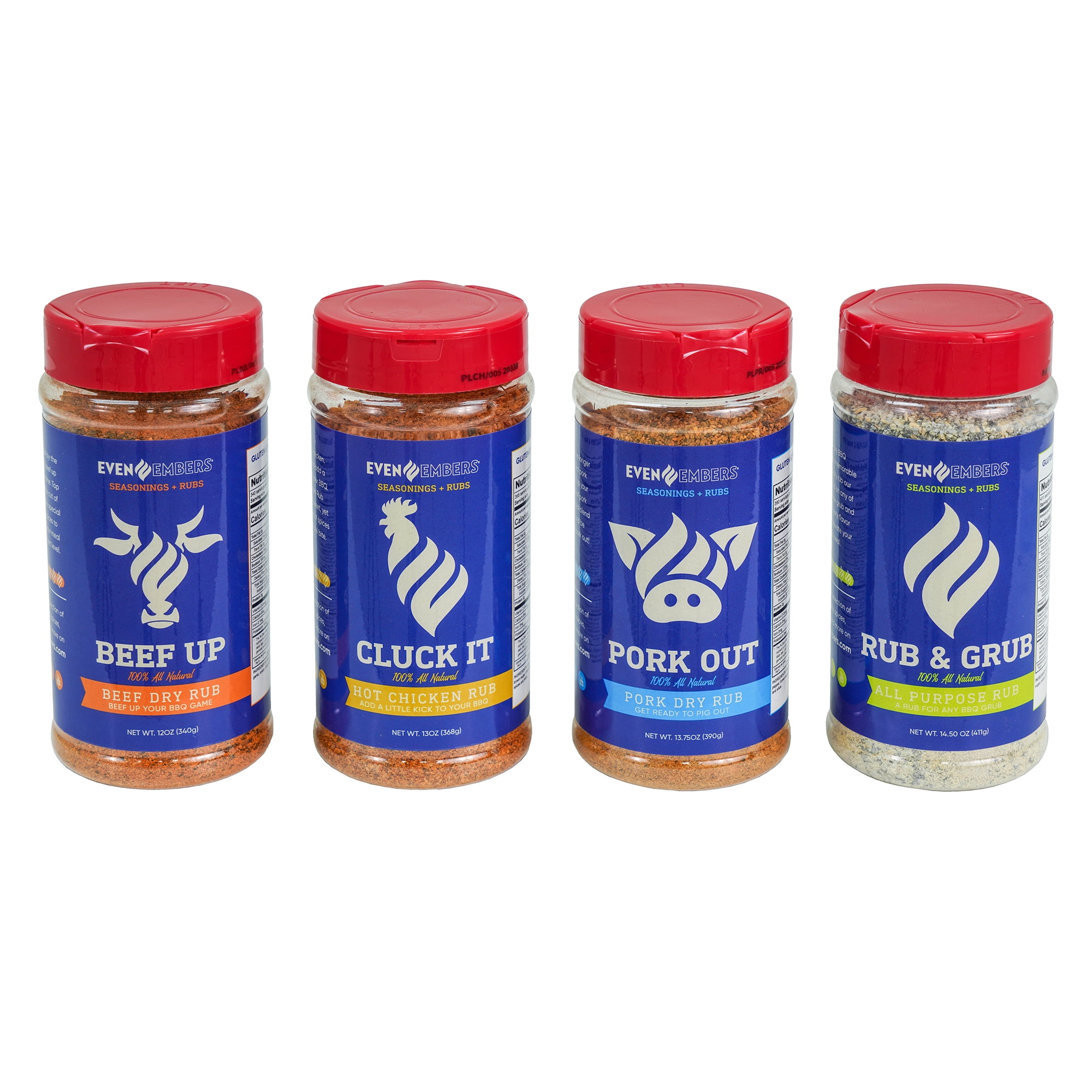 Even Embers Premium 4 Pack Seasoning Rubs - Walmart.com