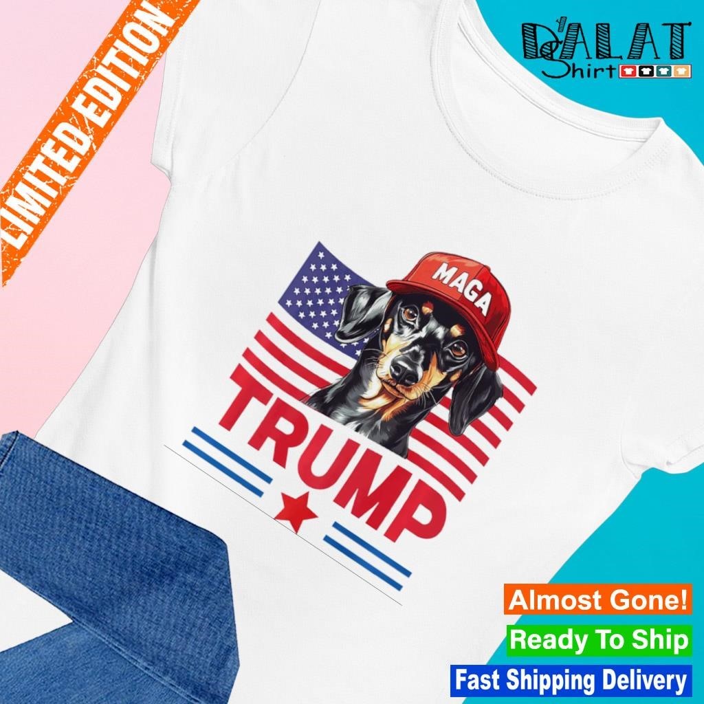 Even My Dog Loves Trump Funny Dachshund Maga Hat Shirt - Walmart.com